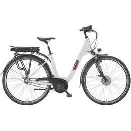 Telefunken E-Bike "Multitalent RC835", 28 Zoll (71,12cm), weiß, Elektrofahrräder, Pedelec, Elektrofahrrad für Herren u. Damen, tiefer Einstieg