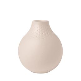Villeroy & Boch VILLEROY & BOCH Dekovase "Vase Perle Manufacture Collier 12 cm", beige, Vasen