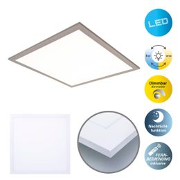 Näve NÄVE LED Panel "Nico", 1, H: 6cm, 1 Stk., weiß, Leuchten, Deckenleuchte dimmbar, CCT, Nachtlichtfunktion, Lichtfarbe wechselbar