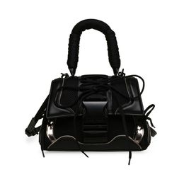 Steve Madden Damen Henkeltasche "Steve Madden Taschen Lederimitat/Textil", schwarz, Lederimitat, Taschen