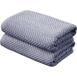 Handtuch Set, B:50cm L:100cm, blau, Framsohn FROTTIER, Frottier, Obermaterial: 100% Baumwolle, Handt&uuml;cher, "Ocean Bio", hergestellt in &Ouml;sterreich,