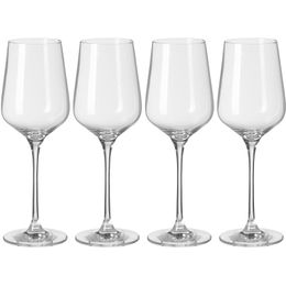 Fink Weinglas "PREMIO", &Oslash; 8cm x 25cm, 4 Stk., transparent, Trinkgef&auml;&szlig;e, Wei&szlig;weinglas, 4er Set, transparent