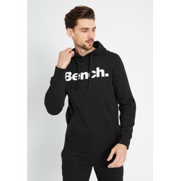 Bench. Herren Kapuzensweatshirt "SKINNER", schwarz, Gr. S, unifarben, Sweatware, Obermaterial: 70% Baumwolle, 30% Polyester, Sweatshirts