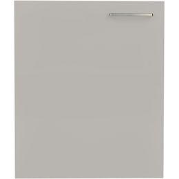 Frontblende Nobilia, B:60cm H:72cm T:1,9cm, grau, MDF, M&ouml;belblenden, ""Touch", Ausrichtung w&auml;hlbar", f&uuml;r integrierte K&uuml;hlger&auml;te und Waschautomaten,