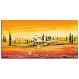 Wandbild Artland, B:150cm H:75cm, orange, Wohnzimmer, Bilder, als Alubild, Outdoorbild, Leinwandbild, Poster, Wandaufkleber