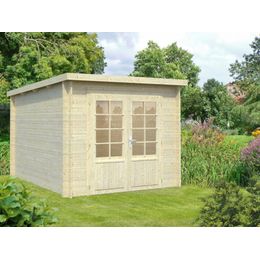 Gartenhaus Palmako, beige, Massivholz, Gartenh&auml;user, "Ella", 6,9 m&sup2;