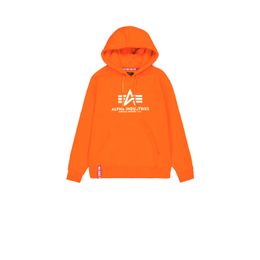 Herren Hoodie "Basic Hoodie BL", orange, Gr. S, Alpha Industries, Obermaterial: 80% Baumwolle, 20% Polyester, Sweatshirts