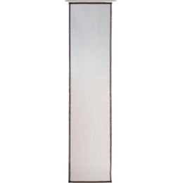 G&ouml;zze Schiebegardine G&Ouml;ZZE, B:60cm H:245cm, braun, Voile, Polyester, Wohnzimmer, Gardinen, "Sambia Schiebevorhang", HxB: 245x60, Voil&eacute; Uni, inklusive