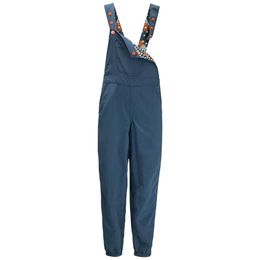 Jack Wolfskin Mädchen Latzhose "VILLI LONG OVERALL K"schwarz, sea, Gr. 128, OBERSTOFF 100% POLYAMID 1.FUTTER 100% POLYESTER 2.FUTTER 65% POLYESTER,