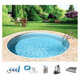 Rundpool MY POOL BWT, H:150cm &Oslash;:500cm, beige, Schwimmbecken, "mit sandfarbener Folie f&uuml;r den Karibik Look", H&ouml;he 150 cm, in versch. Gr&ouml;&szlig;en verf&uuml;gbar