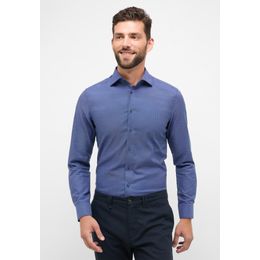 Eterna Herren Langarmhemd "SLIM FIT"blau, Gr. 41, 100% cotton, Hemden, NON IRON (bügelfrei)
