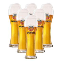 Ritzenhoff & Breker Bierglas "Weizenbiergläser Erdinger 500 ml 6er Set transparent", transparent, RITZENHOFF & BREKER, Trinkgefäße