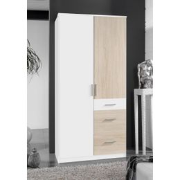 Kleiderschrank wimex, B:90cm H:199cm T:59cm, wei&szlig;, Jugendzimmer, Schr&auml;nke, "Joker", wahlweise mit Spiegel