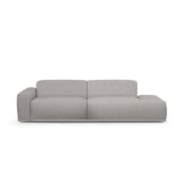 Big-Sofa Trendmanufaktur, B:277cm H:72cm T:107cm, silber, 92% Polyester, 8% Nylon, Sofas, "Braga, mit hochwertigem Kaltschaum, Megasofa, in Cord