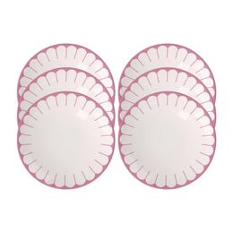 Villeroy & Boch VILLEROY & BOCH Frühstücksteller "Frühstücksteller Fleur Couleur ø 21,2 cm 6er Set", lila, Speiseteller