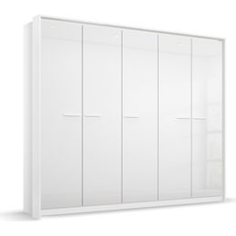 Dreht&uuml;renschrank Rauch, B:230cm H:231cm T:58cm, wei&szlig;, Holzwerkstoff, Schr&auml;nke, "Kleiderschrank Schrank Garderobe W&auml;scheschrank Ankleide OTELI", inkl.