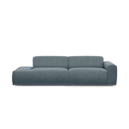 Big-Sofa Trendmanufaktur, B:277cm H:72cm T:107cm, blau, 100% Polyester, Sofas, "Braga, mit hochwertigem Kaltschaum, Megasofa, in Cord erh&auml;ltlich",