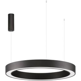 NOVA LUCE LED-Hängeleuchte "MORBIDO", 1, Ø 80cm, 1 Stk., schwarz, Leuchten