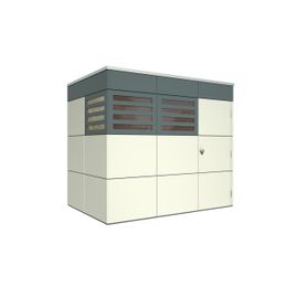 Skan Holz Gartenhaus SKANHOLZ, grau, Holzwerkstoff, Gartenh&auml;user, "CrossCube Sydney 2"