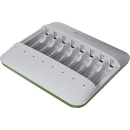 Varta Batterie-Ladegerät "Eco Charger Multi Recycled + 8x AA 2100 mAh", B:13,75cm H:12,55cm T:2,9cm, grün, Ladegeräte