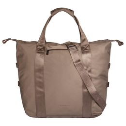 Bugatti Damen Shopper "ELIA"taupe, Kunstfaser, leicht glänzend, unifarben, Taschen