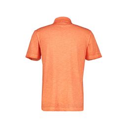 Lerros Herren Poloshirt "Lerros Poloshirt mit l&auml;ssigem Brustprint", orange, Gr. S, 100% Baumwolle, Shirts