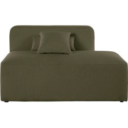 Recamiere Home Affaire, B:140cm H:76,5cm T:93cm, grün, 93% Polyester, 6% Acryl, 1% Baumwolle, Sofas, "Sundstrup", Modulserie, individuelle