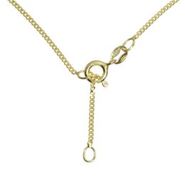 OSTSEE-SCHMUCK Jungen Silberkette "OSTSEE-SCHMUCK Kette Panzer diamantiert 1,3 mm breit", 36 bis 38cm, Silber 925 (Sterlingsilber), L: 36 38, gold,