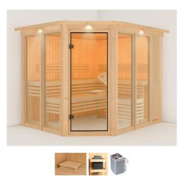 Karibu Sauna "Anike 3", Saunaofen, integrierte Steuerung, 9 kW, beige, Saunen, Ofen 9 kW integr. Strg