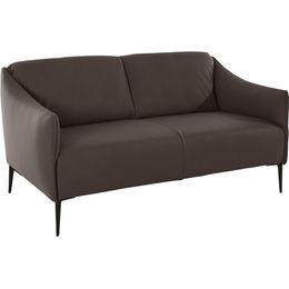 2-Sitzer W.Schillig, B:154cm H:78cm T:84cm, braun, Longlife Xtra-Leder Z59: Glattleder mit modischer Pr&auml;gung. Hautst&auml;rke 0, 9 - 1, 1 mm., Sofas,