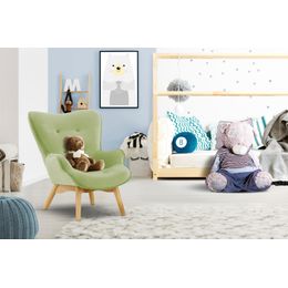 Sessel Home Affaire, B:58cm H:67cm T:68cm, gr&uuml;n, Sessel, "Duca Mini", in kleiner Ausf&uuml;hrung f&uuml;r Kinder