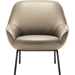 Sessel, B:76cm H:83cm T:83cm, beige, CREATION BY ROLF BENZ, Wohnzimmer, Sessel, "Designsessel CR.482 in hochwertiger Detailverarbeitung", und tollem