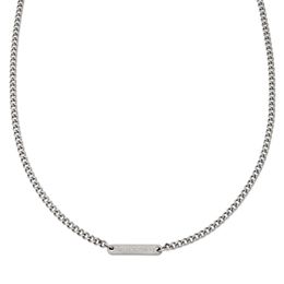 Emporio Armani Damen Kette mit Anhänger "Schmuck Geschenk Edelstahl", Edelstahl, L: 57 B: 3,5mm, silber, Edelstahl, B:3,5mm, Halsketten