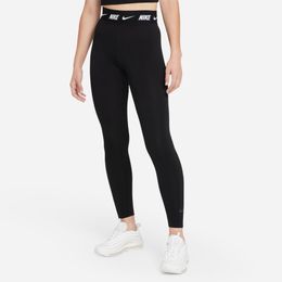 Nike Sportswear Damen Leggings "W NSW CLUB HW LGGNG", schwarz, Gr. XS, Obermaterial: 61% Baumwolle, 33% Polyester, 6% Elasthan, Hosen