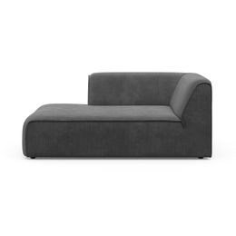 Ottomane OTTO HOME, B:100cm H:70cm T:162cm, grau, 100% Polyester, Sofas, "Merid Chaiselongue, Ma&szlig;e B/T/H: 100/162/70 cm", als Modul oder separat