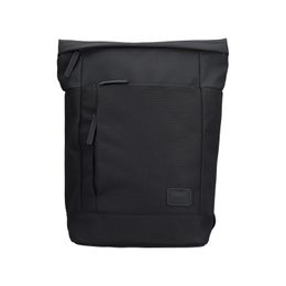 Rieker Damen Cityrucksack, schwarz, Textil, unifarben, Rucksäcke, Freizeitrucksack, Businessrucksack mit breiten Schulterriemen