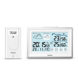 Hama Kinder Wetterstation "Wetterstation "BaHamas" mit Au&szlig;ensensor, Funk, Wecker", wei&szlig;, Wetterstationen, Raumklima, Thermo-/Hygrometer