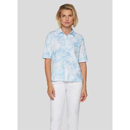 Rabe Damen Print-Shirt "T-Shirt", blau, Gr. 46, 95%Baumwolle, 5%Elastan, Shirts