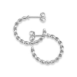 Bruno Banani Damen Paar Creolen "Schmuck Geschenk Silber 925 Ohrschmuck Ohrringe", 19,5mm, Silber 925 (Sterlingsilber), silber, Silber 925