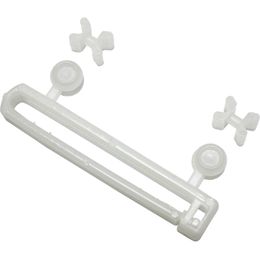 Klick-Gleiter Gardinia, L:5,9cm, wei&szlig;, Kunststoff, Gardinenbefestigungen, "Schlaufenleiter mit X-Gleitern und Rollen", Serie Fl&auml;chenvorhang-Technik