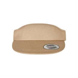 Flexfit Damen Visor "Flexfit Snapback Flat Round Visor Cap"khaki, unifarben, 100% Baumwolle, Caps