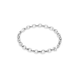 NENALINA Damen Armband "Charmtr&auml;ger Carrier Anh&auml;nger 925 Silber", 22cm, ohne Stein, Silber 925 (Sterlingsilber)silber, Silber 925 (Sterlingsilber),