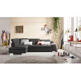 Ecksofa, B:292cm H:89cm T:212cm, braun, SET ONE BY Musterring, 100% Polyester, Wohnzimmer, Sofas, "SO 1200 inkl. Sitztiefen- & R&uuml;ckenverstellung f&uuml;r
