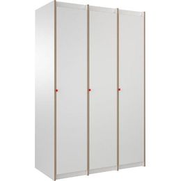 Mehrzweckschrank Tojo, B:115,6cm H:180cm T:55cm, weiß, MDF, Küche, Schränke, "steh Set", inkl. Kleiderstangen, Breite/Höhe: 115,6/180 cm