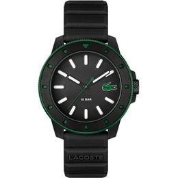 Lacoste Herren Quarzuhr "Lacoste.12.12 SCUBA", schwarz, Armbanduhren, Armbanduhr, Herrenuhr, Silikonarmband, analog