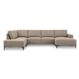 Wohnlandschaft Home Affaire, B:333cm H:85cm T:198cm, braun, 100% Polyester, Sofas, "Tournon U-Form, XXL Sofa, Breite 333 cm, Webstoff, Chenille",