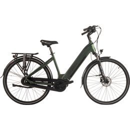 Adore E-Bike "28" Alu Cityfahrrad CX-280 Mittelmotor 75NM / 15Ah British Green matt", 48cm, 28 Zoll (71,12cm), schwarz, Elektrofahrräder
