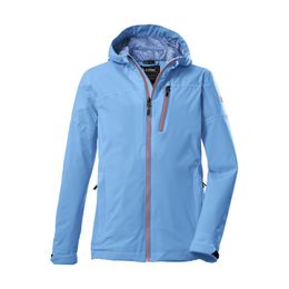 Killtec Jungen Outdoorjacke "KOS 208 GRLS JCKT", blau, Gr. 128, Oberstoff: 100% Polyester, Futter: 100% Polyester, Jacken, Wasserdichte Kinderjacke,