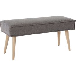 Eckbank, B:104cm H:50cm T:40cm, grau, exxpo - SOFA FASHION, 100% Polyester, Esszimmer, Sitzb&auml;nke, "Lungo", Frei im Raum stellbar