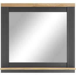 Wandspiegel Home Affaire, B:80cm H:75cm T:15cm, grau, FSC-zertifizierter Holzwerkstoff, Flur, Spiegel, "WESTMINSTER, Spiegel im Landhausstil,